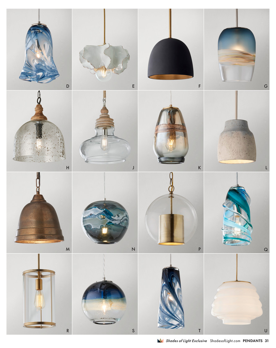 Contemporary Art Glass Shades ColourMagic Pendant Light Features