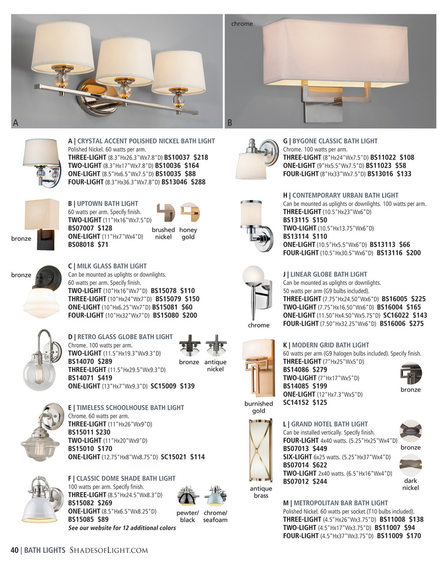 Pullman Bath Light Chrome | Shelly Lighting