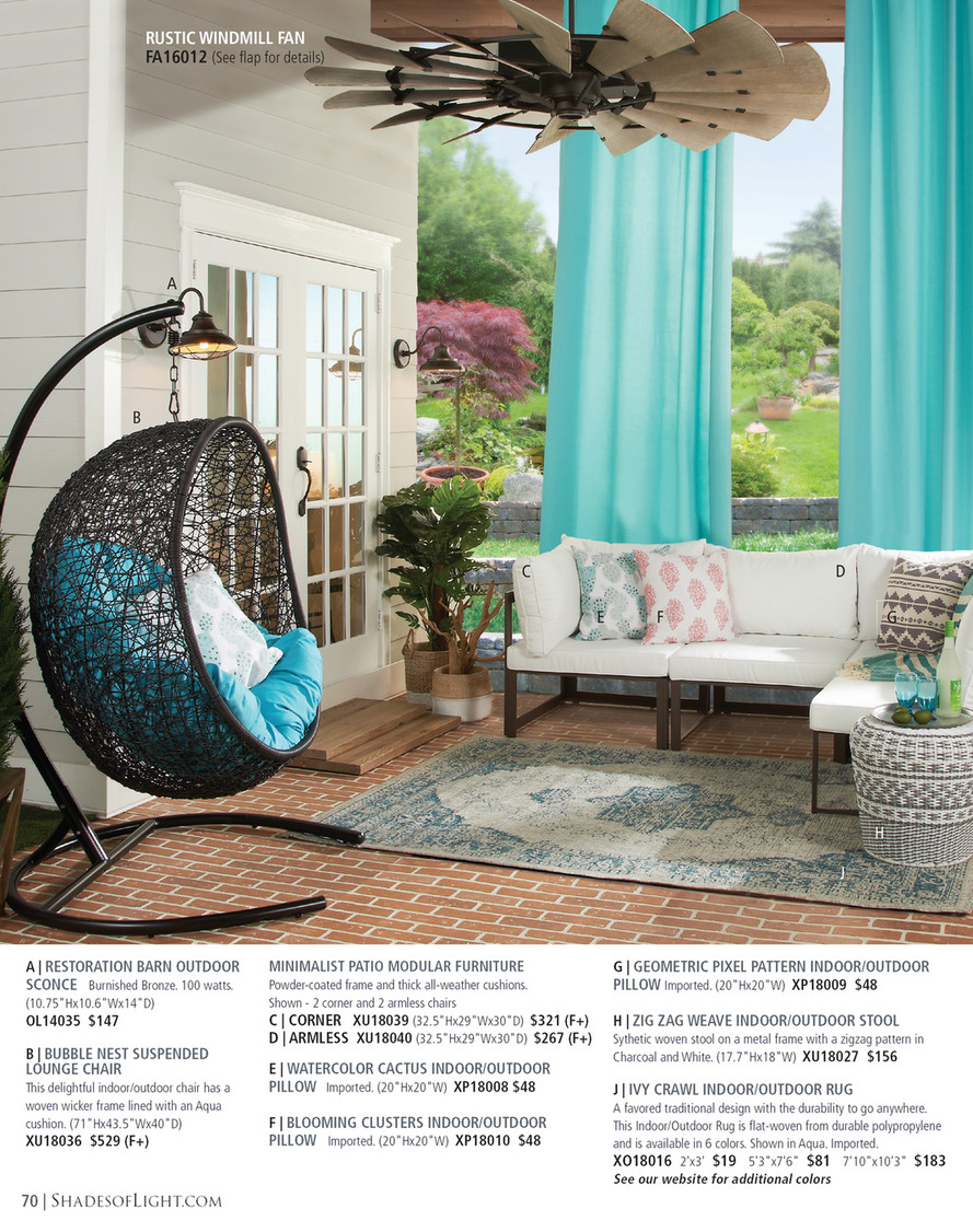 72 Outdoor Rustic Windmill Ceiling Fan | Shelly Lighting